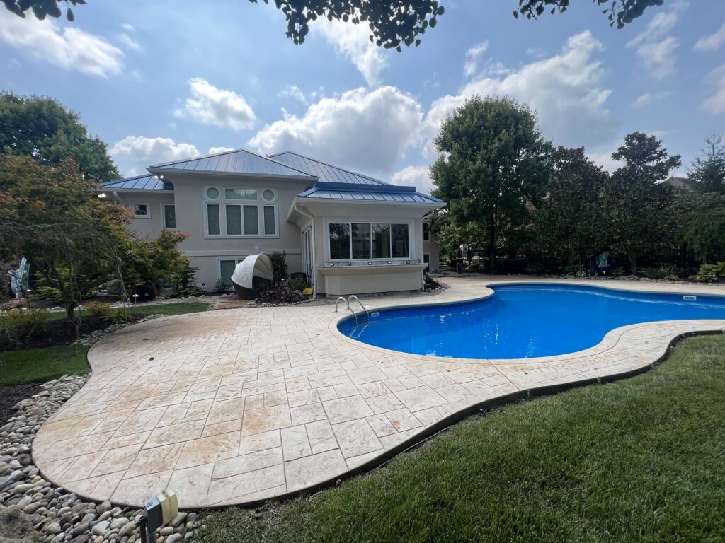 Project Highlight: Stamped Concrete Pool Deck Restoration in Mason ...